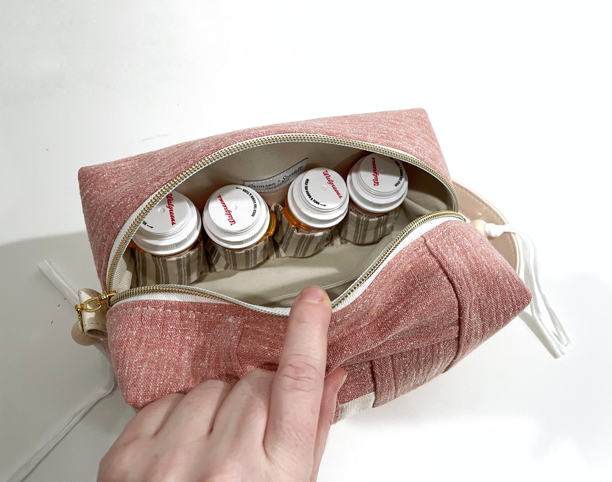 Boxy Medicine Bag | Red & Ivory First Aid – Crimson + Scarlett